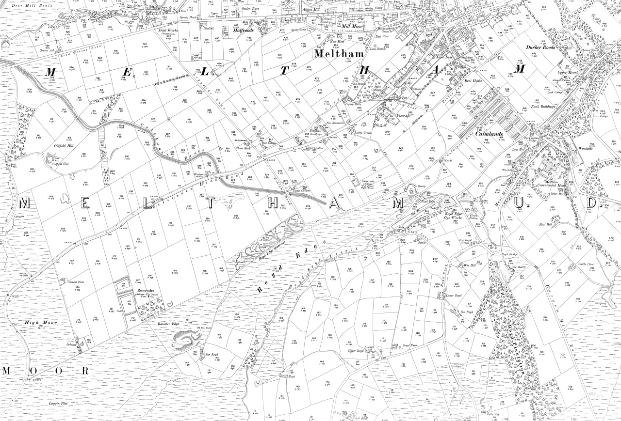 Huddersfield Exposed: Mapping Project - 1904 Meltham South (260.13 ...